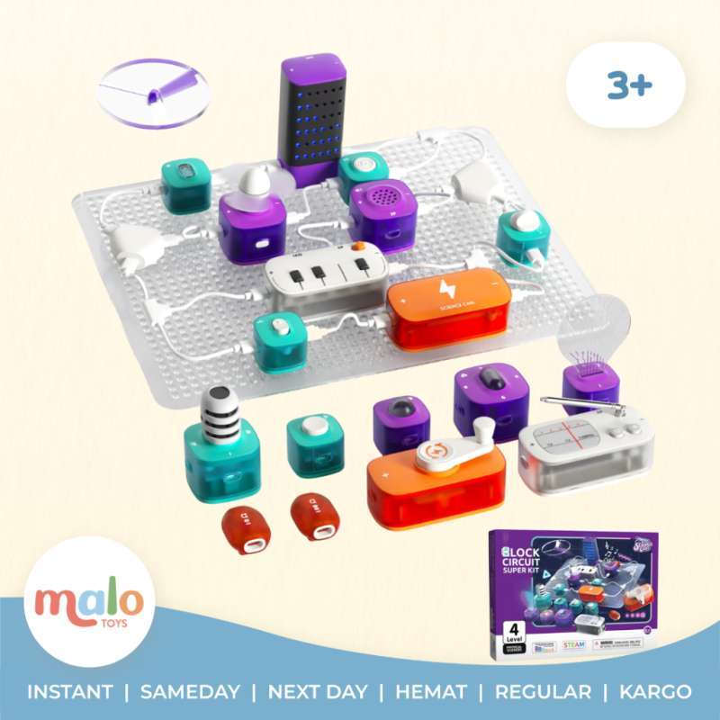 Jual SCIENCECAN Block Circuit Super Kit Mainan Eksperimen Science Can ...