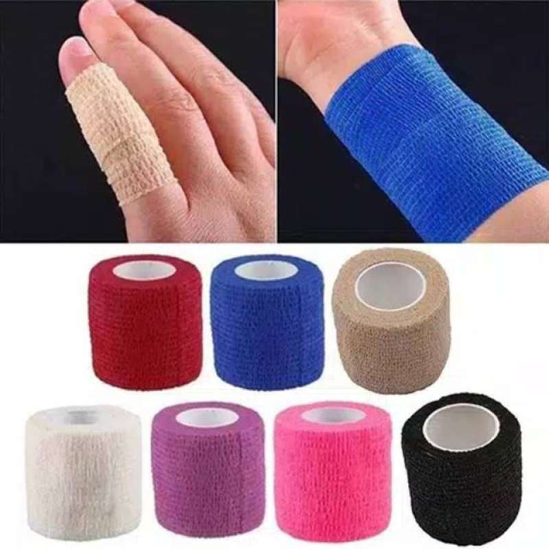 Promo taping tape 5cmx5meter finger tapping sport - Hitam Diskon 20% di ...