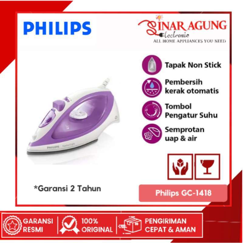Jual Philips Gc1418/35 / Gc-1418 / Gc 1418 Setrika Uap / Iron - Garansi ...