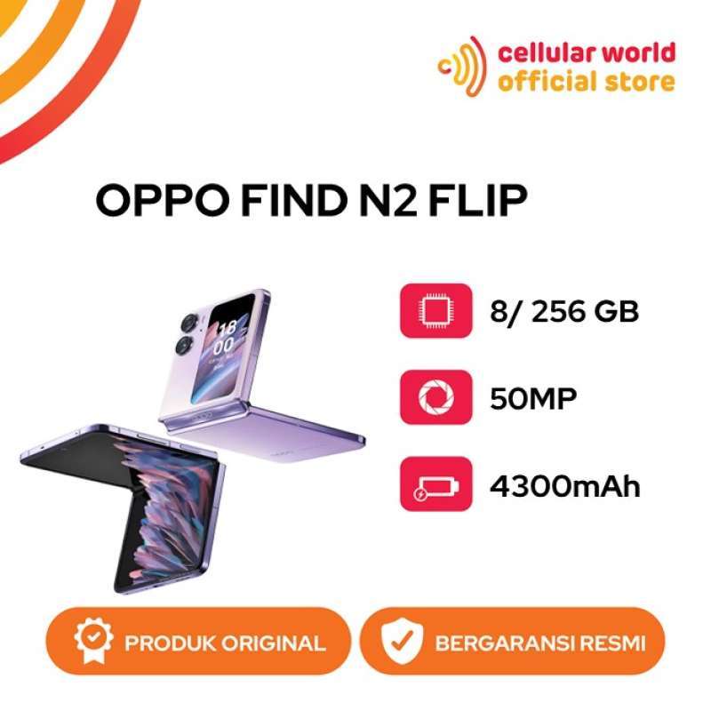 Jual OPPO N2 Flip 5G 8/256GB Garansi Resmi di Seller Cellular World ...