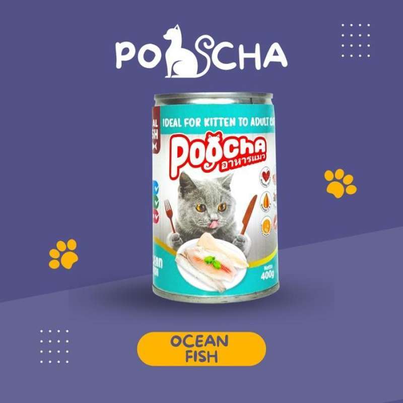 Promo Poocha Kaleng 400gr 400 Gr Gram Makanan Kucing Basah - Ocean Fish ...