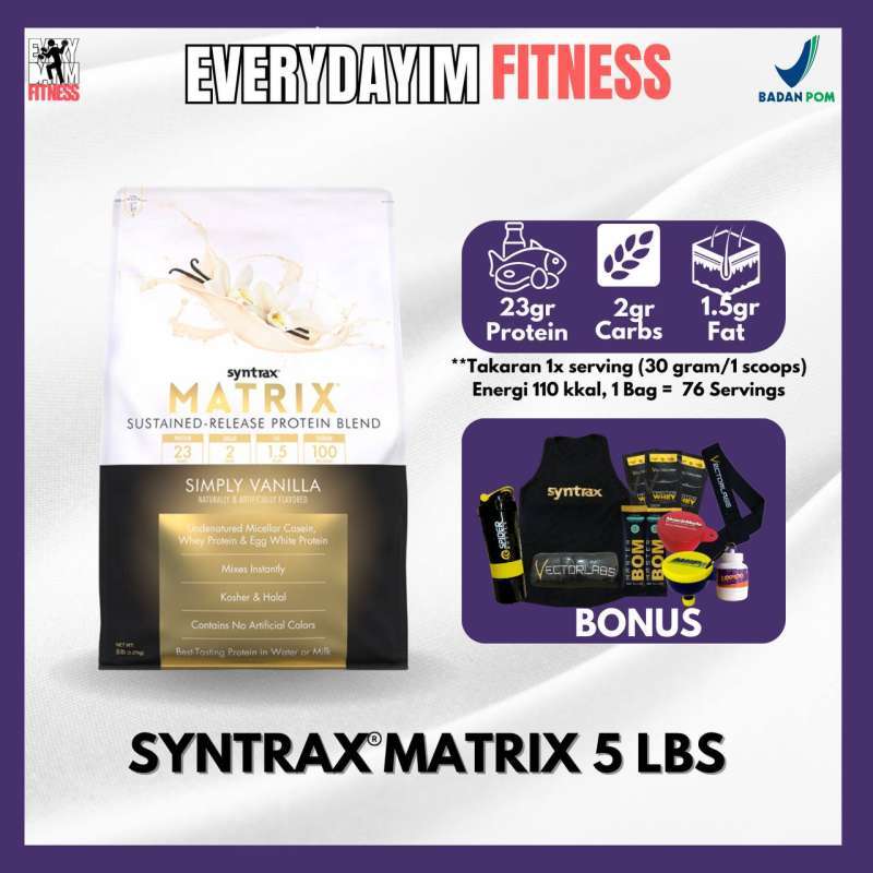 Jual Syntrax Matrix 5 Lb Lbs 5lb 5lbs Sustained Release Protein Blend ...