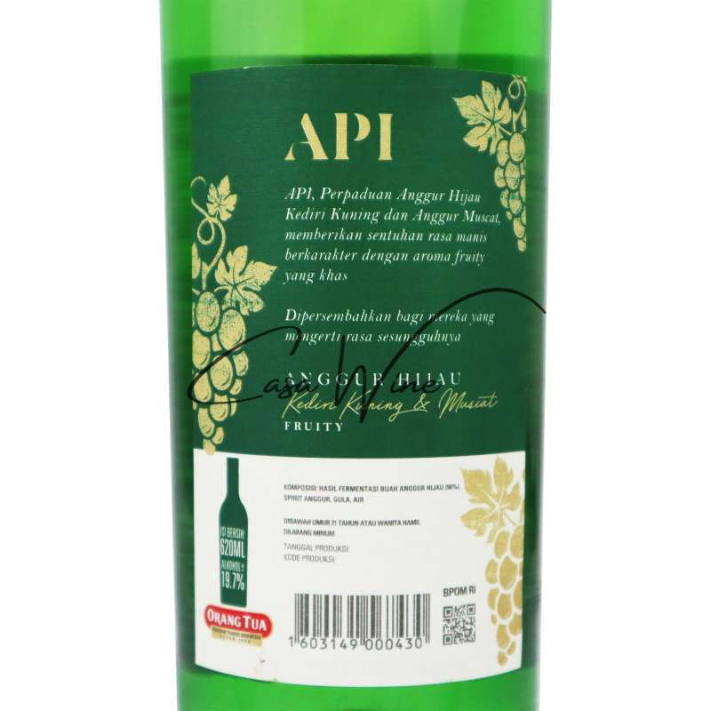 Promo Api Anggur Hijau Cap Orang Tua Diskon 31% Di Seller Casa Wine ...
