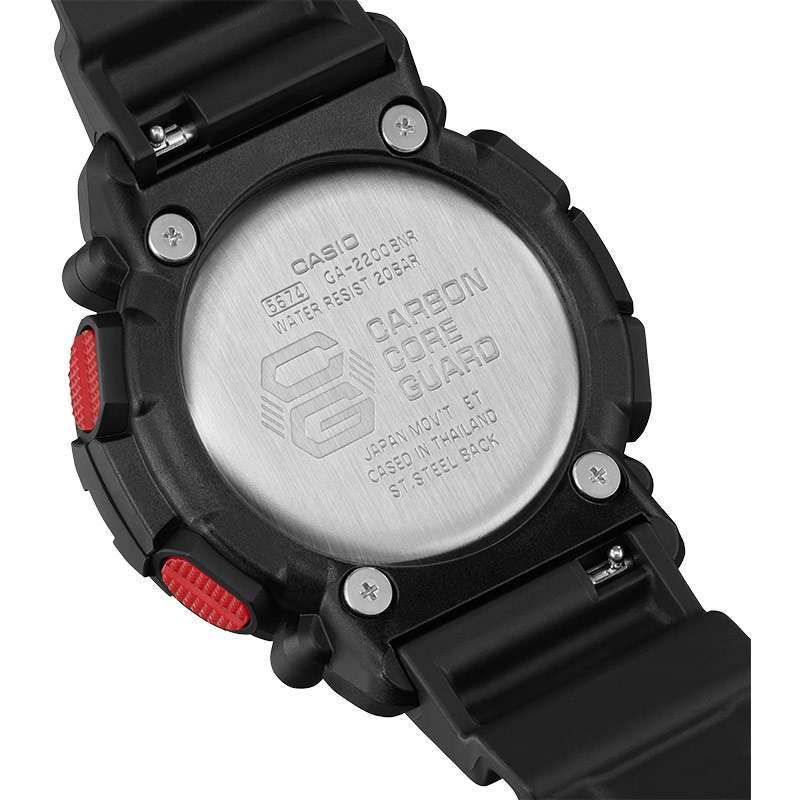 Promo Jam Tangan Pria Casio G-Shock GA-2200BNR-1ADR Ignite Red Series ...