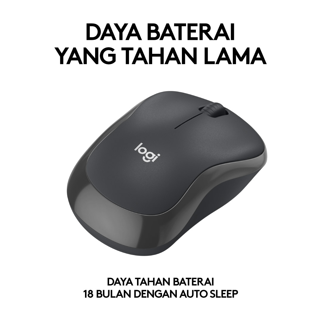 Promo Logitech M240 Mouse Wireless Bluetooth Silent Click Graphite ...