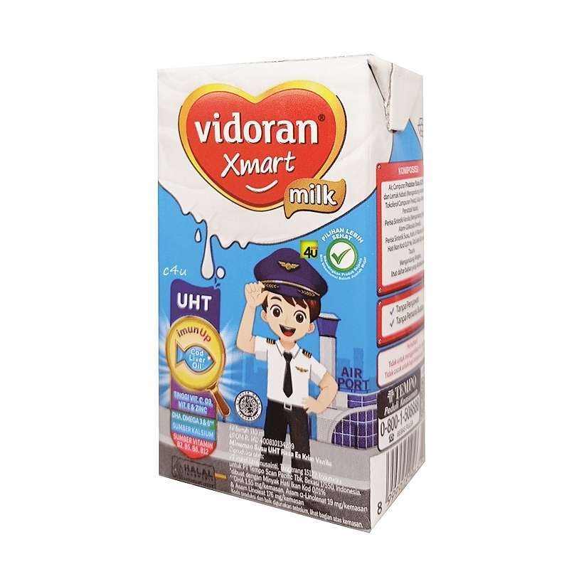 Jual Vidoran Xmart Milk - Susu Uht - 110 Ml Kecil - Vanila Di Seller ...