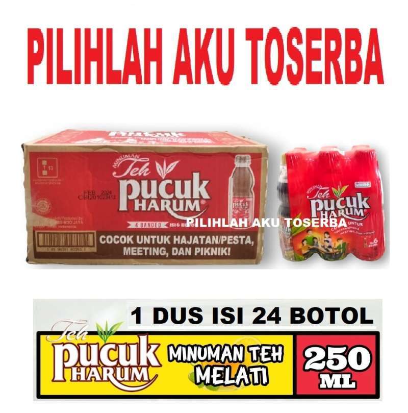 Promo Teh Pucuk Harum Original Botol 250 Ml - ( Harga 1 Dus Isi 24 ...
