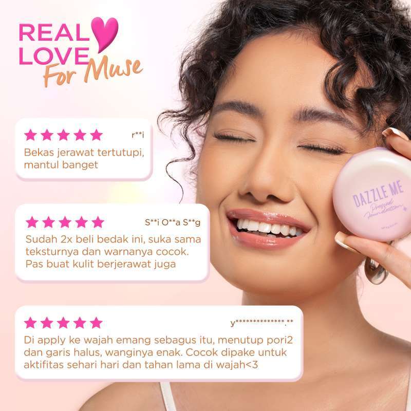 Promo Dazzle Me Muse Pressed Foundation | Long Lasting Filter Like ...