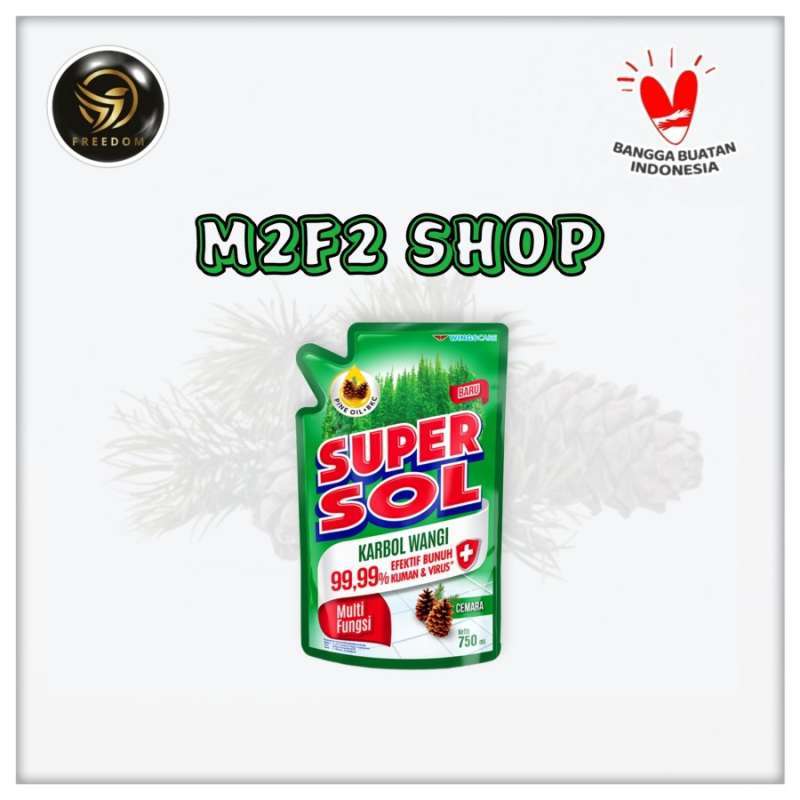 Promo Supersol Karbol Wangi Pine Reguler Pouch | Cemara - 750 Ml ...