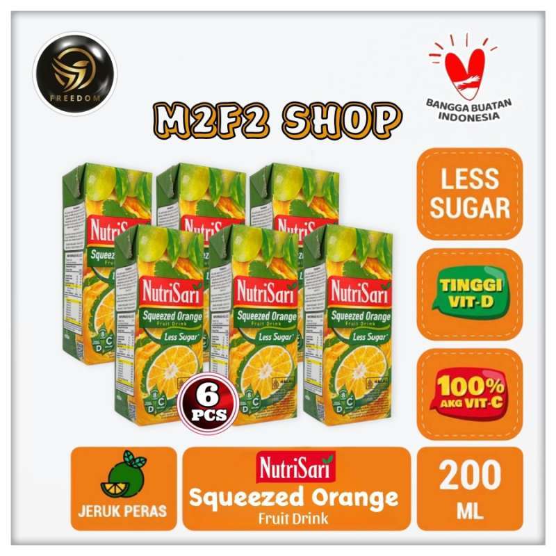 Promo Juice Nutrisari Squeezed Orange | Jeruk Peras Less Sugar Kotak ...