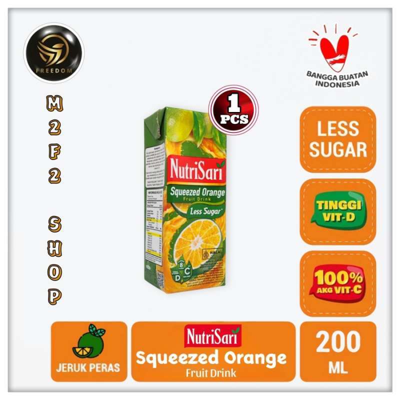 Promo Juice Nutrisari Squeezed Orange | Jeruk Peras Less Sugar Kotak ...
