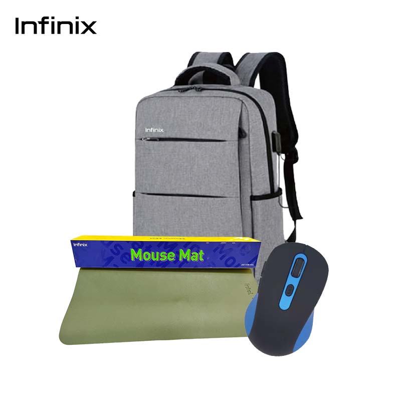 Jual Infinix Gimmick - Mouse + Mousemat + Laptop Backpack Di Seller ...