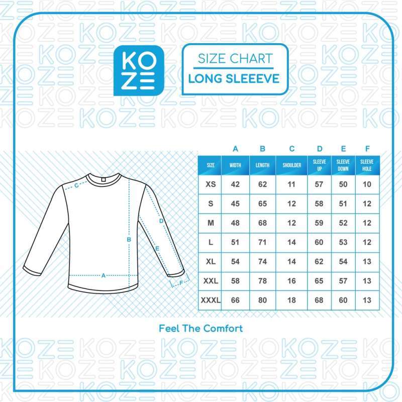 Promo Koze - Long Sleeve Premium Comfort Tosca Green T-shirt - Kaos ...