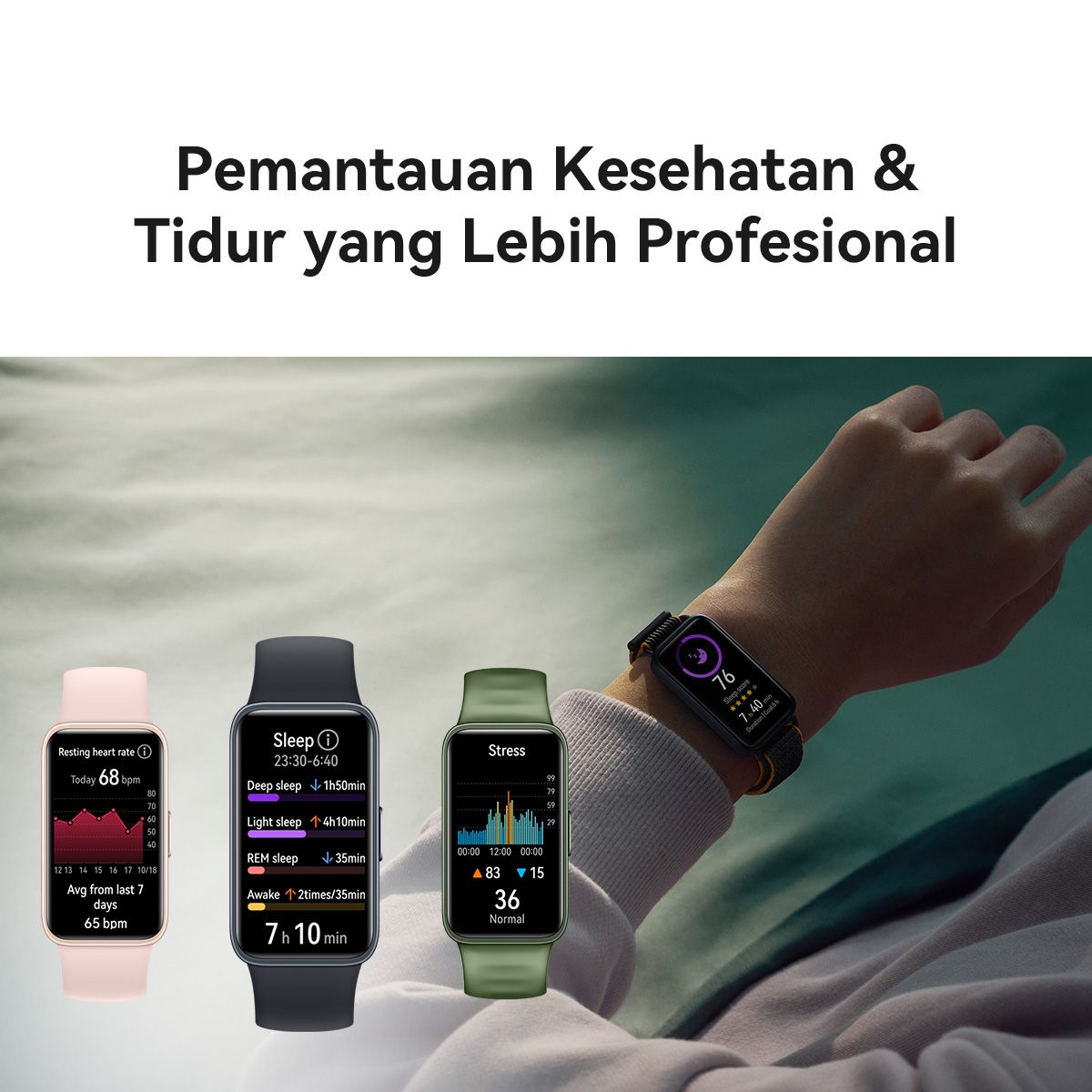 Jual Huawei Band 8 Smartband| Smartwatch-like Display | Professional ...