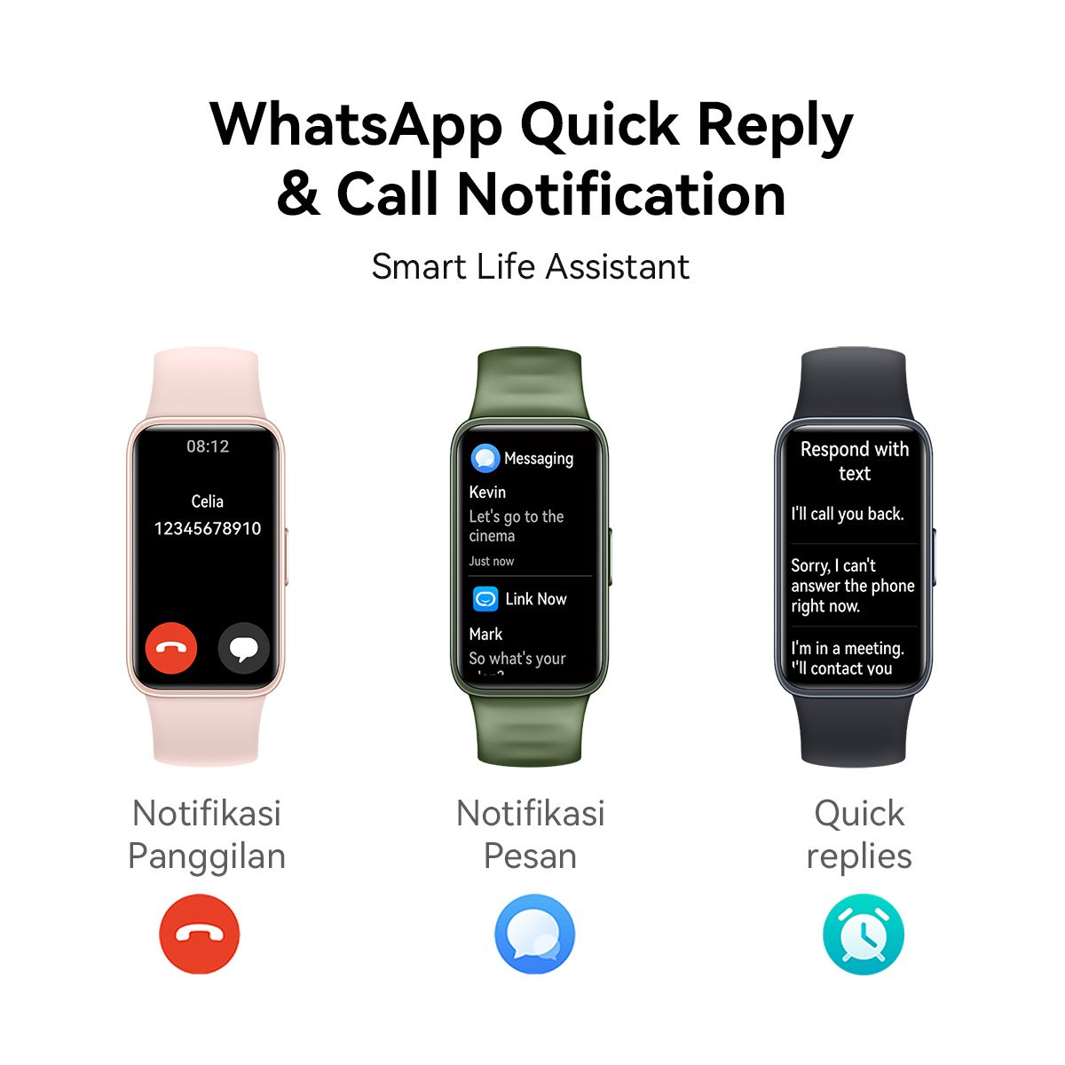 Jual Huawei Band 8 Smartband| Smartwatch-like Display | Professional ...