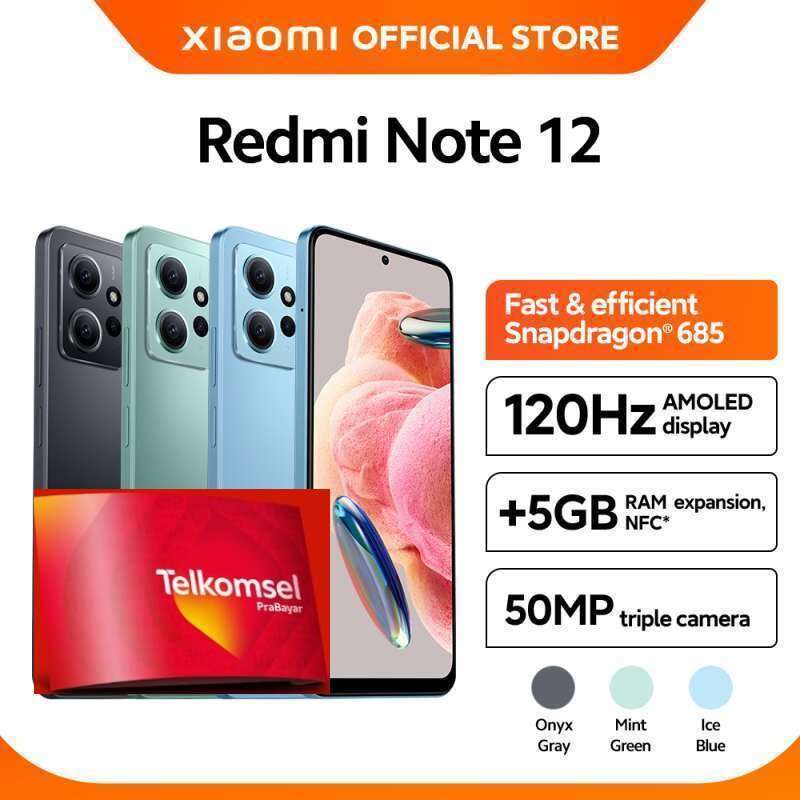 Jual Redmi Note 12 Telkomsel Spesifikasi Original, Murah & Diskon Harga ...