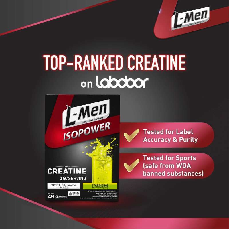 Promo Twin Pack - L-men Isopower Stargizing 30 Sachet With Creatine ...