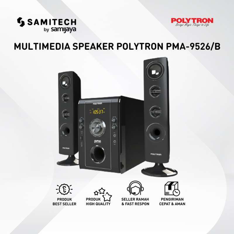 Promo Polytron Pma 9526 /b Bluetooth Multimedia Speaker Plus Fm Radio ...