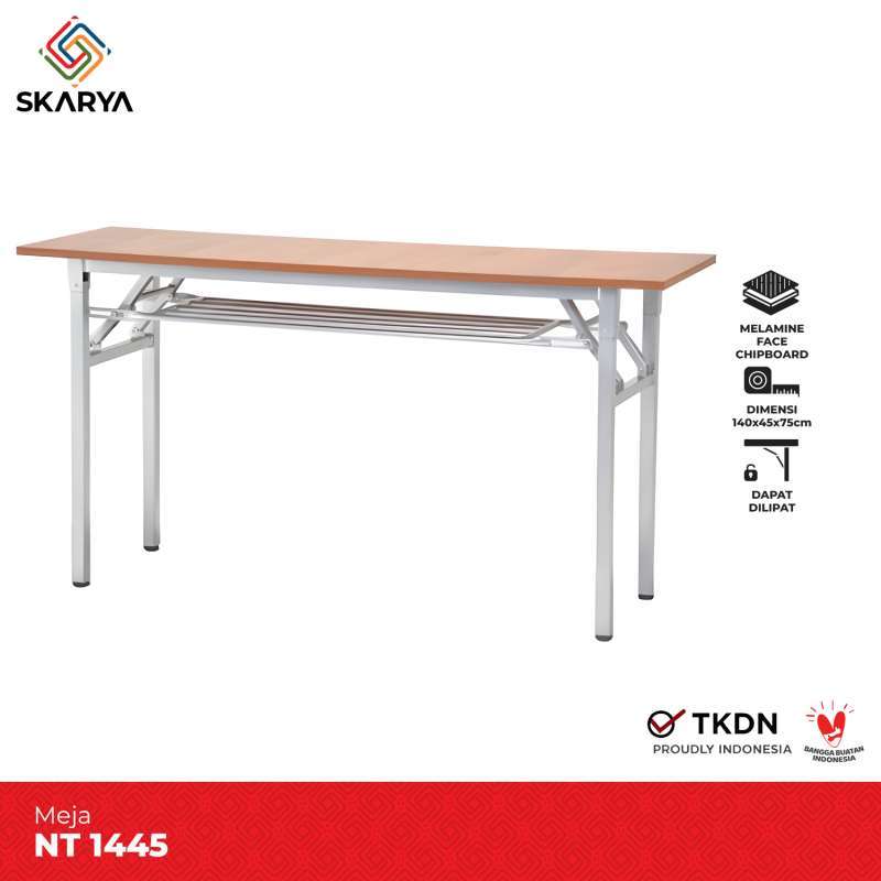 Jual Meja Lipat Kaki Besi Meja Laptop Meja Training Nt 1445 (baru) Di ...