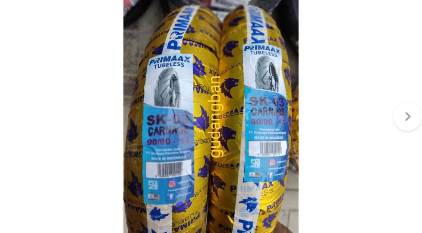 Jual Paket Primaax Sk03 Carnage 80 90 14 Dan 90 90 14 Sk-03 Ban Luar Motor Tubeless Matic Free ...