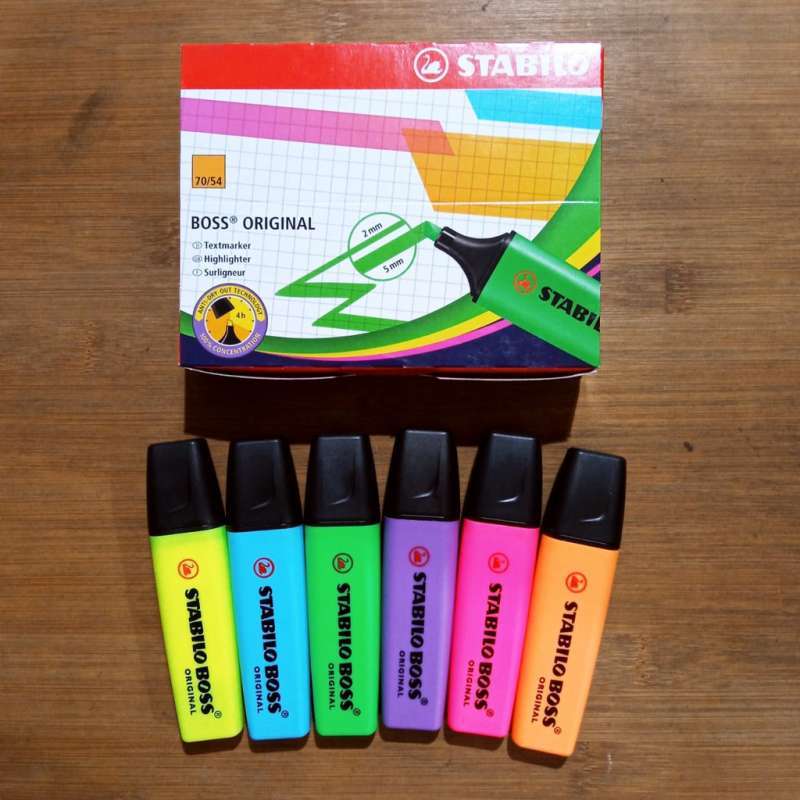 Jual Stabilo Highlighter Boss Original ( Pcs ) - Biru Di Seller Wiki Stationery - Wiki ...