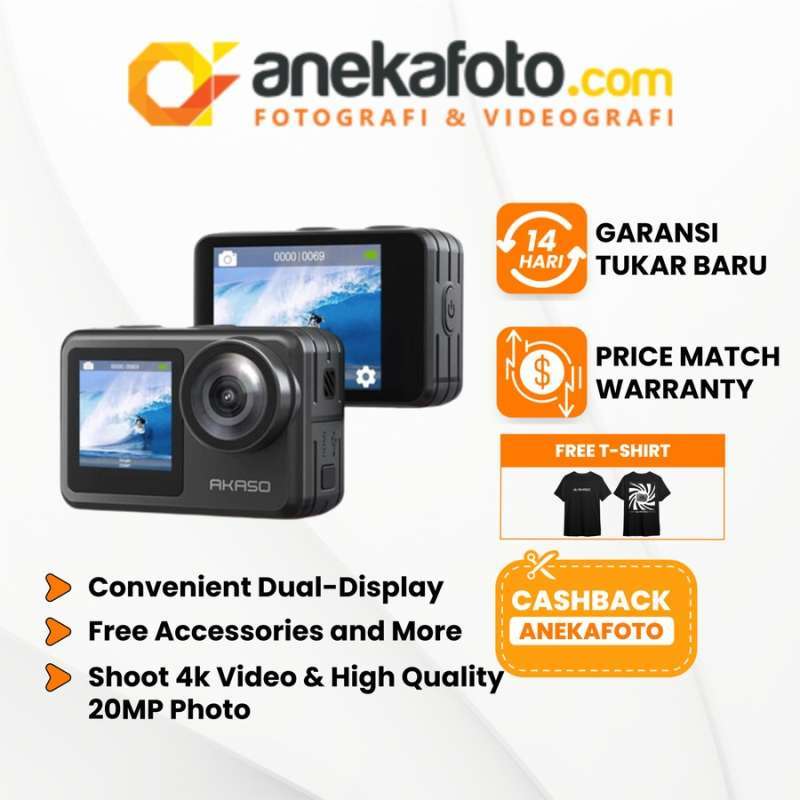 Jual Akaso Brave 7 LE 4K Dual Display Action Cam - Standard Package di Seller Anekafoto.com ...