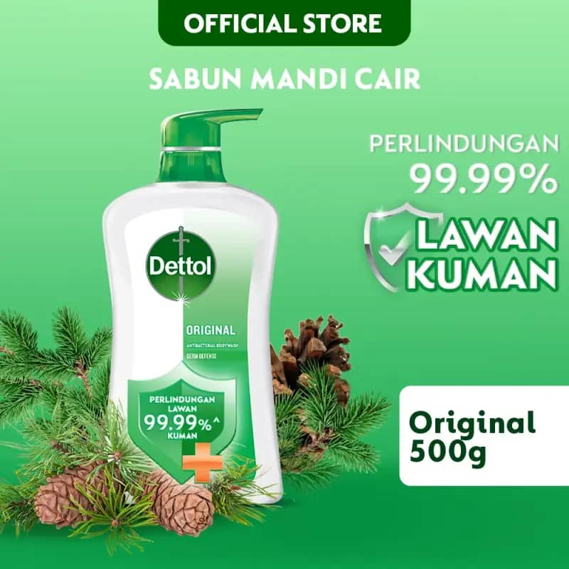 Promo Dettol Sabun Mandi Cair Anti Bakteri Original [500 G] Diskon 22% ...