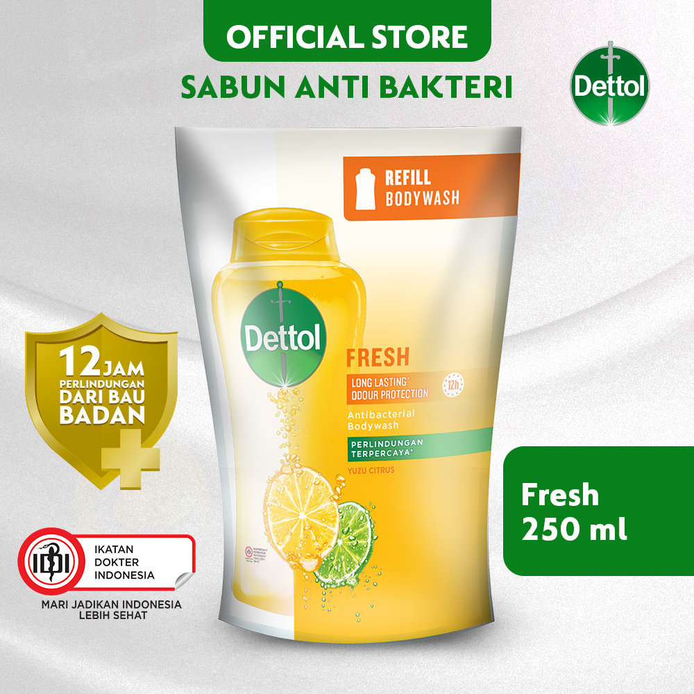 Promo Dettol Pouch Fresh Sabun Mandi [250 mL] Diskon 14% di Seller ...