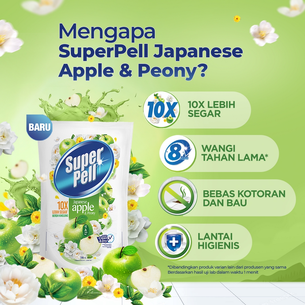 Promo Superpell Pembersih Lantai Pel Lantai Harum & Wangi Japanese ...