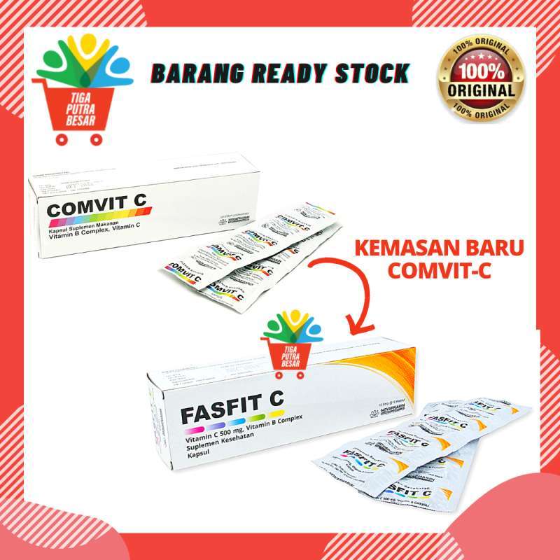 Jual COMVIT C VITAMIN C 500Mg B COMPLEX 1 STRIP ISI 10 KAPSUL di Seller ...