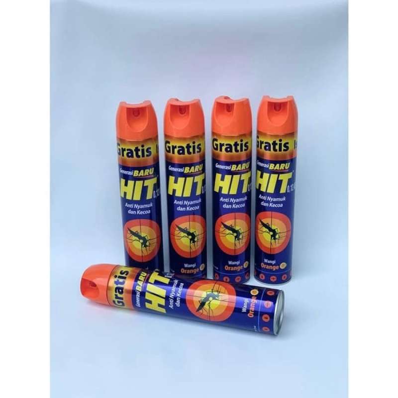 Jual HIT Semprot Nyamuk & Kecoa 600ml + 75ml (Orange) di Seller S&N ...