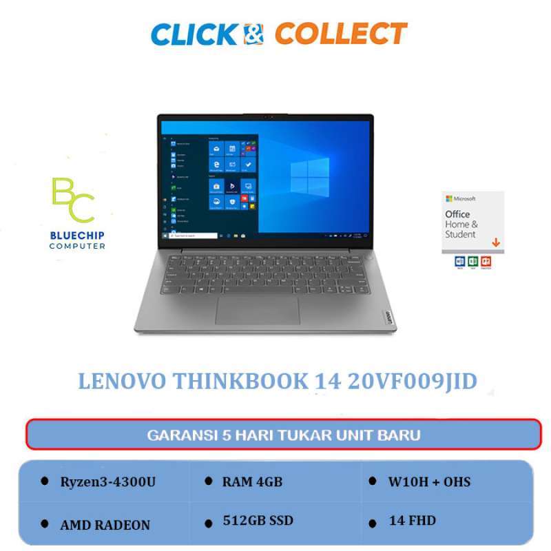 Jual Laptop Lenovo V14 IIL - 9JID - i5-1035G1 8GB 256GB MX330 2GB 14 Win di Seller BLUECHIP ...