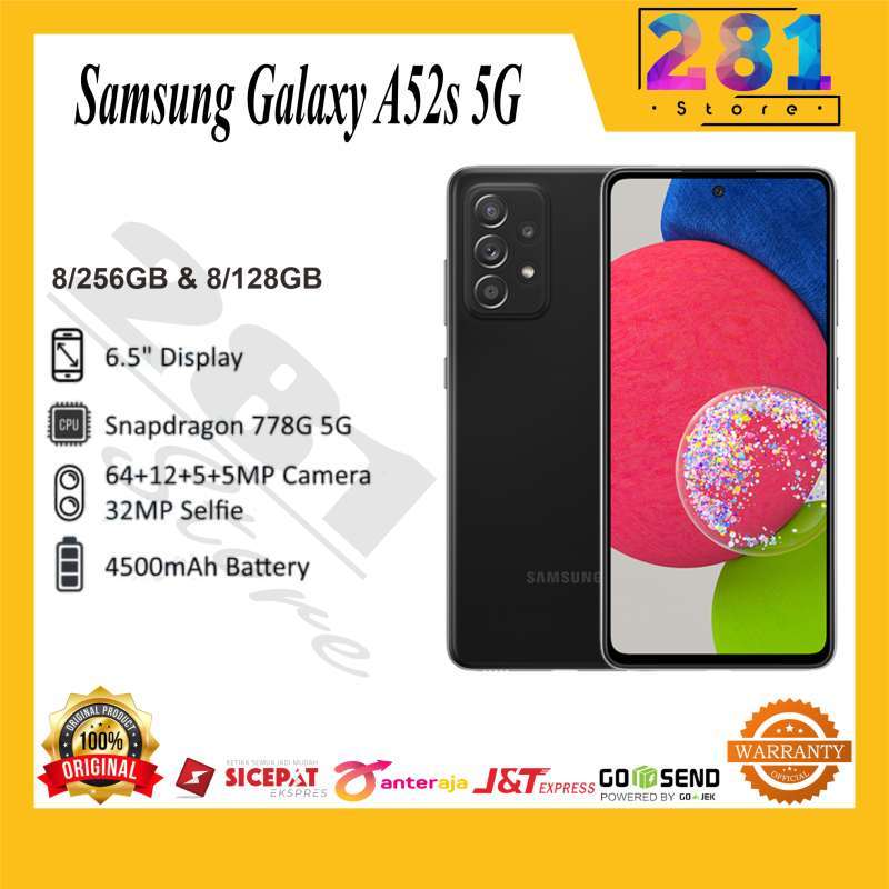 Jual Samsung Galaxy A52s 5G 8/256GB & 8/128GB Garansi Resmi di Seller 281 STORE - Gondoriyo ...