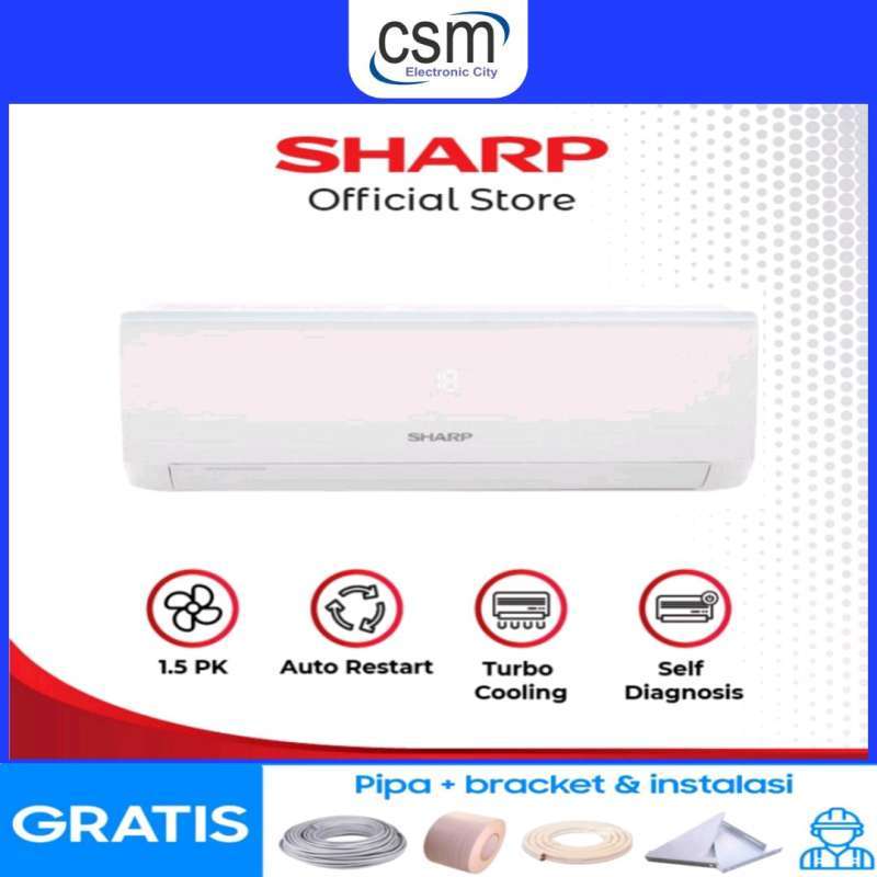 Jual AC SHARP 1,5 PK AH-A12UCYN 1,5 PK R32 [FREE INSTALASI+MATERIAL] GARANSI RESMI di Seller CSM ...