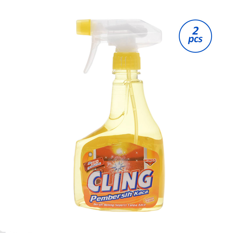Jual Cling Glass Cleaner Lemon Botol [425 Ml X 2 Pcs] Di Seller The ...