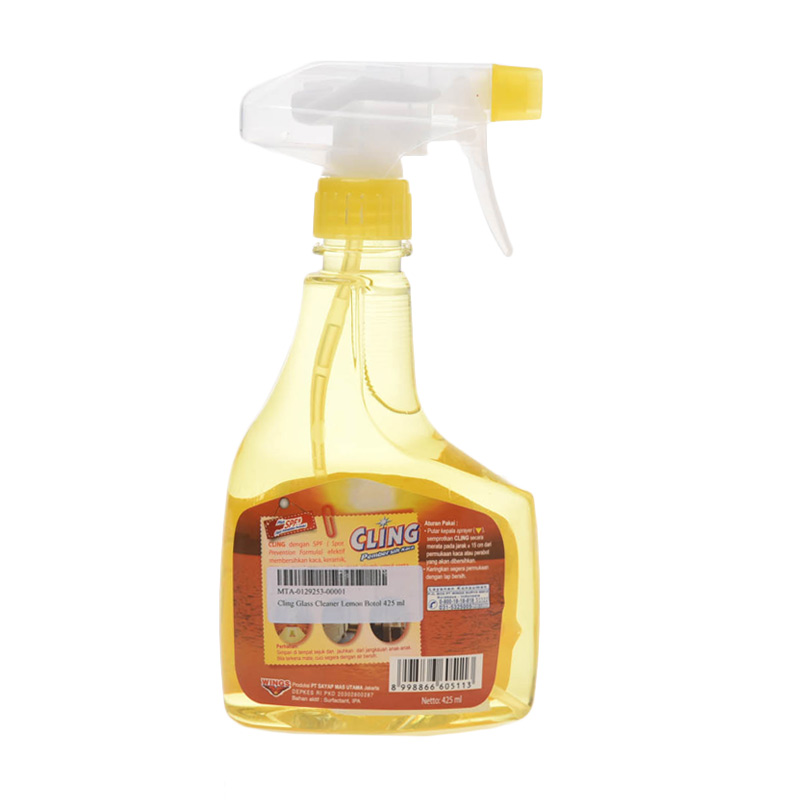 Jual Cling Glass Cleaner Lemon Botol [425 Ml X 2 Pcs] Di Seller The ...