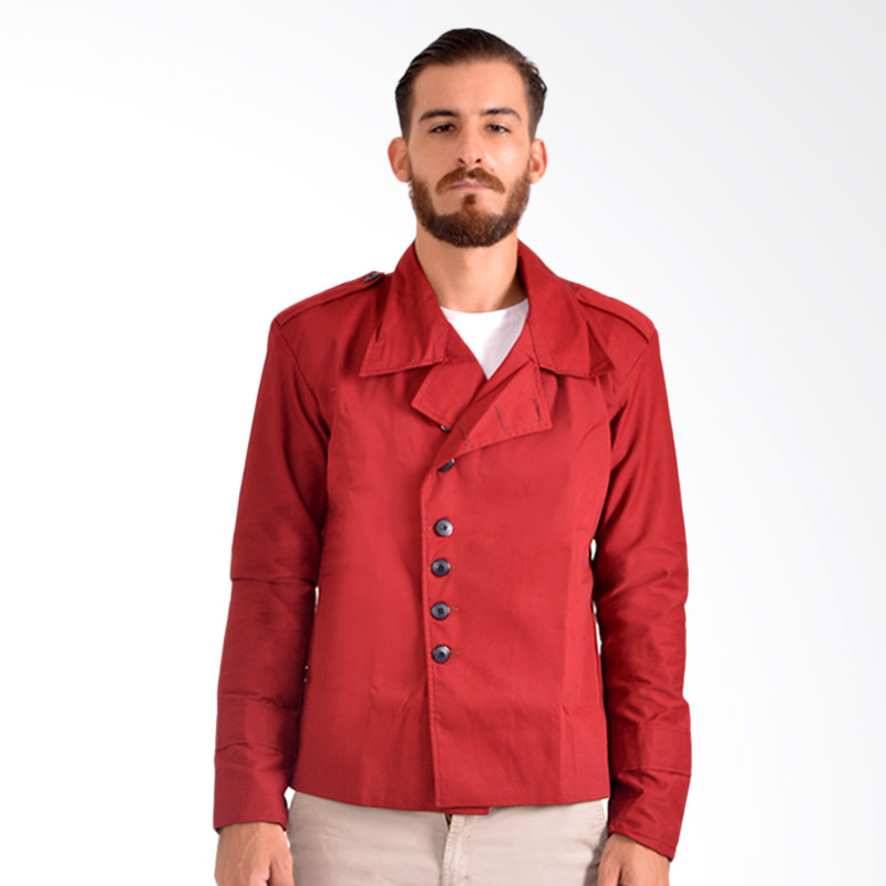 Promo Crows Denim KS-20 Exclusive Blazer Pria - Red Diskon 39% di ...