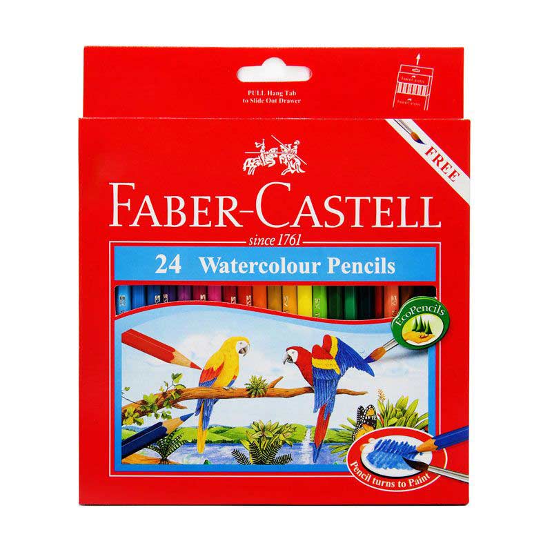 Jual Faber Castell Parrot 24 L Watercolour Pencils Di Seller The Sweet ...