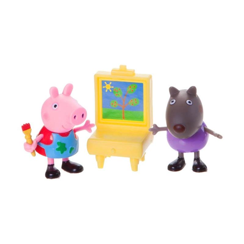 Jual Peppa Pig Peppa & Danny Dog Painting Class Original Item di Seller ...
