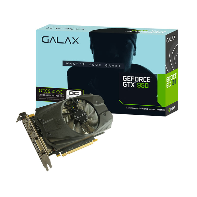 Jual Galax nVidia Geforce GTX 950 OC Mini Single Fan VGA Card [2 GB ...