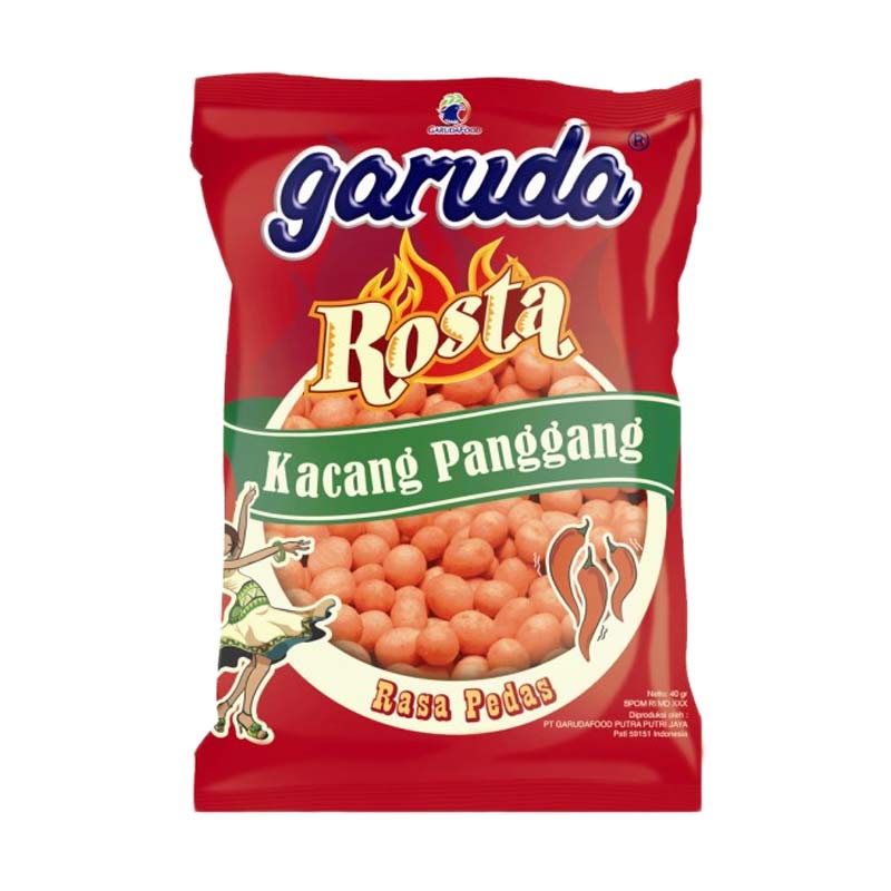 Jual GarudaFood Rosta Rasa Pedas Kacang Pedas [38 g] di Seller Dede ...