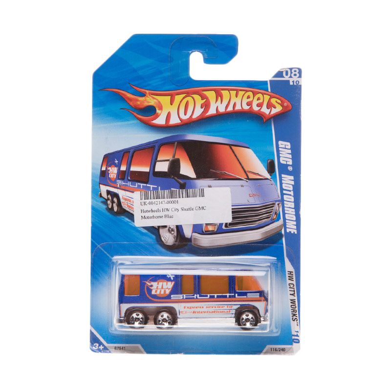 Jual Hotwheels HW City Shuttle GMC Motorhome Blue Diecast di Seller ...