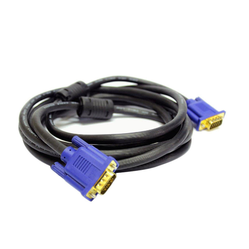 Promo Howell Gold Plate Male-Male Hitam Kabel VGA [15 Meter] Diskon 8% ...