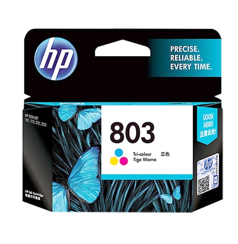 Promo HP Original Ink Cartridge 803 Tinta Printer - Tri Color Original ...