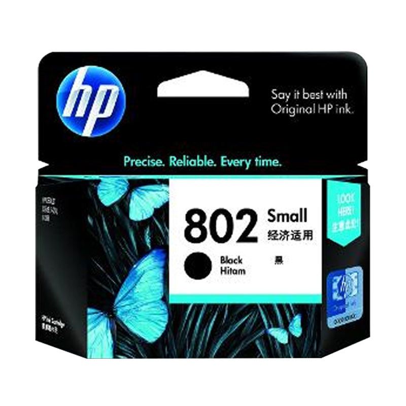 Jual HP Ink Cartridges 802 Black Tinta Printer di Seller Fixprint ...