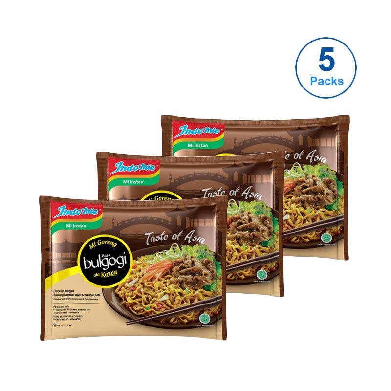 Jual Whs - Indomie Rasa Goreng Bulgogi Mie Instan [90 Gr/5 Pcs] Di ...