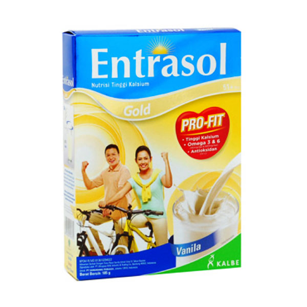 Promo Kalbe Entrasol Gold Susu Dewasa Vanila [600 gr] Diskon 11% di ...