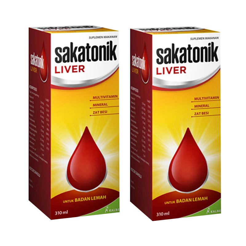 Jual Kalbe Sakatonik Liver Suplemen Kesehatan [2 Botol/310 mL] di ...