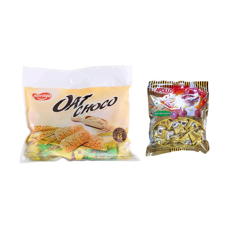 Jual Naraya Oat Choco Vanila Sereal + Cokelat Roka [50 Pcs] di Seller ...