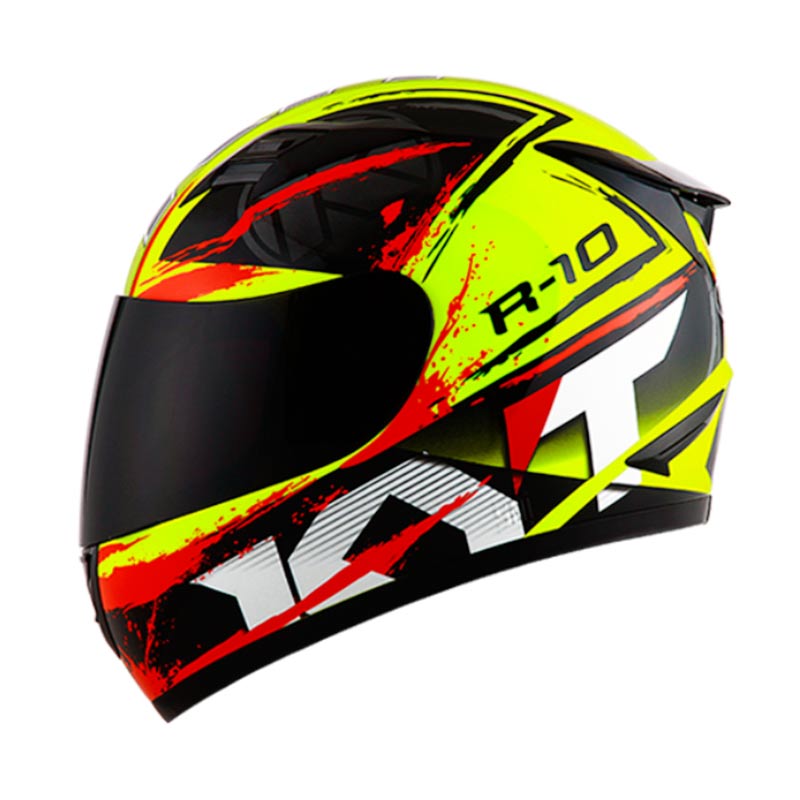 Jual Kyt R10 #2 Helm Full Face - Yellow Fluo Black Red Di Seller Star ...
